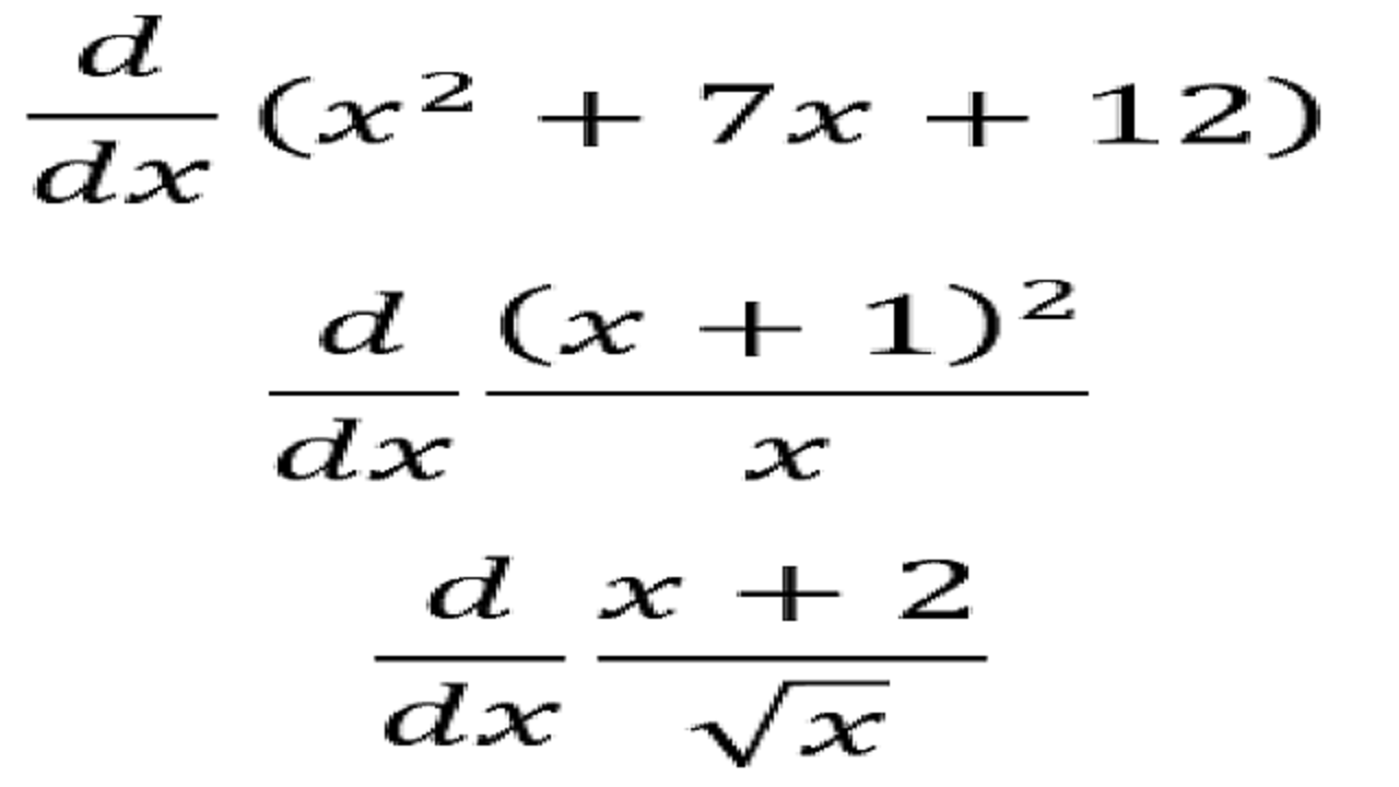 How to Differentiate Any Function Using These 3 Rules - The Math Perimeter